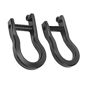 Front Tow Hook, Pair Front Tow Hooks Black Heavy Duty Bow Shackles 84072463 Compatible with 23236699 19159115