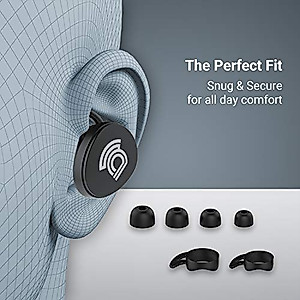 Asseso TS1 True Wireless Earbuds, Bluetooth 5.0 Deep Bass Stereo Headphones with Charging Case, 20H Playtime, Microphone, Noise Isolating, IPX5 Waterproof Earphones for Gym, Workout, Sports, Running