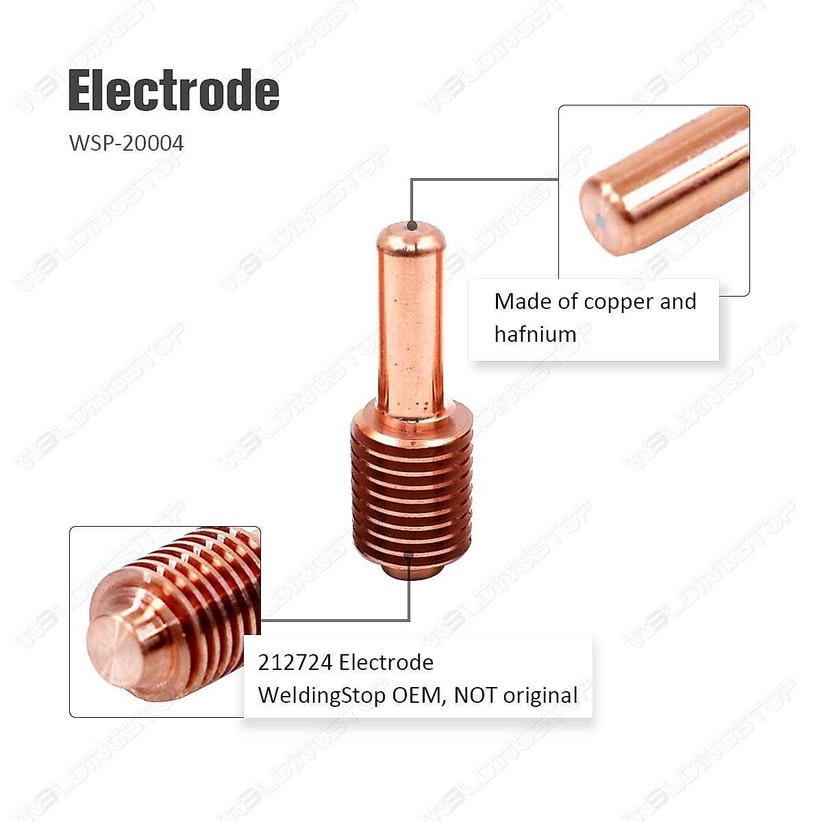 ICE-60T/TM Plasma Torch Electrode Tip Drag Shield for Miller Spectrum 875 Cutter 17pcs