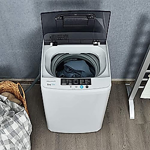 FUTADA Full Automatic Washing Machine, 2 in 1 Portable Laundry Washer, 8.8 Lbs Washer & Dryer Combo w/Built-in Barrel Light, LED Display, Energy Saving Top Load Washer for Camping, Apartment, Dorm