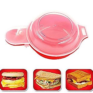 Liusm Microwave Egg Muffin Breakfast Sandwich Cooker For Make Egg in 1 Minute