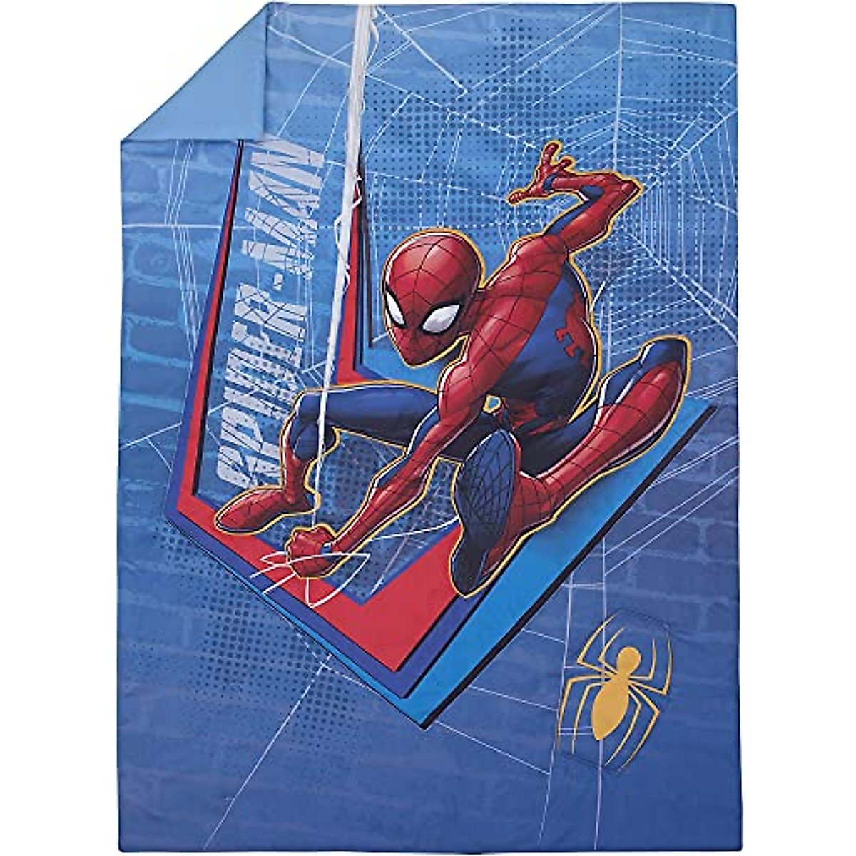 Crown Crafts Infant Products Marvel Spiderman 4 Piece Toddler Bedding Set