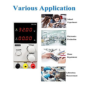 4LED Adjustable DC Power Supply 30V 10A Laboratory Variable Switch Bench Power Supply Stabilized Power Source(LW-K1003D)