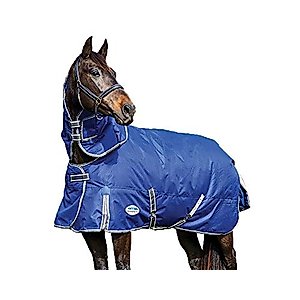 Weatherbeeta ComFiTec Premier Free II Detach-A-Neck Medium - Dark Blue/Grey/White - 78"