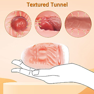 Male Masturbator Egg,Yoikun Male Stroker Adult Sex Toys, Realistic Pocket Pussy Sleeve with 3D Realistic Textured Vagina,Ultra Soft Stretchy Male Masturbators Cup, Adult Male Sex Toys for Men Pleasure