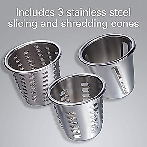 HAMILTON BEACH PROFESSIONAL 63247 Stand Mixer Specialty Attachment-Slicer and Shredder Set, GREY