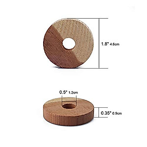 ACMETOP 30 Pack Cedar Blocks for Clothes Storage, 100% Natural Cedar Hangers Balls, Cedar Rings for Closets & Drawers.