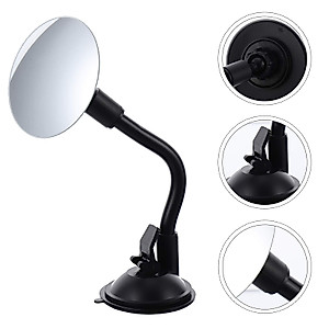 Car Mirror Rear View Mirror Windshield Shatterproof Safety Adjustable Front Facing Suction Cup Mirror for Car Observation