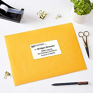 Avery Printable Blank Shipping Labels, 2.5" x 4", White, 200 Labels, Inkjet Printer, Permanent Adhesive (5815)