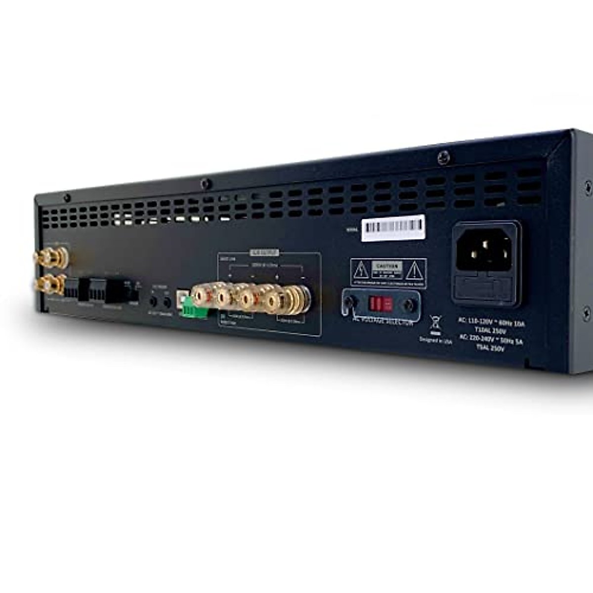 PSB-1000DSP Class D 1000W RMS Subwoofer Amplifier for Home Theater with RS-232 / IR Remote Control, Dual Sub Speaker Outputs