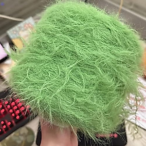 10CM Extra Long Imitation Mink Velvet Handmade DIY Bag Clothes 300 Grams Per Ball Cotton Yarn for Crochet (Color : 4)