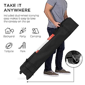 Best Choice Products 10x10ft Pop Up Canopy Outdoor Portable Folding Instant Lightweight Gazebo Shade Tent w/Adjustable Height, Wind Vent, Carrying Bag - Gray