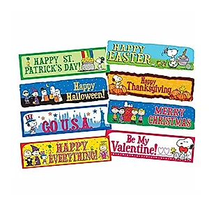 Eureka Peanuts Year of Holidays Mini Bulletin Board Set Large
