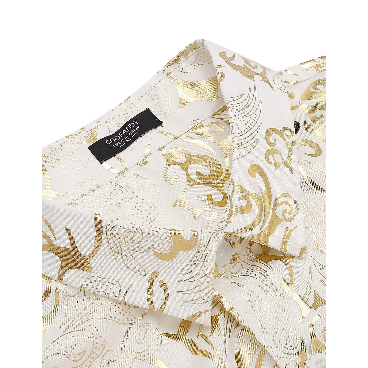 COOFANDY Men's Party Shirt Wedding Performance Valentine Tuxedo Slim Fit Shirts