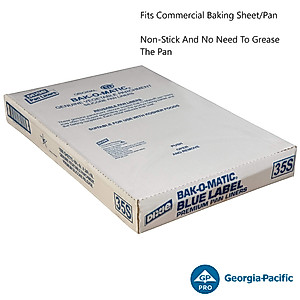 Dixie-35S Grease-Proof Silicone Coated Non-Stick Pan Liner by GP PRO, 35 Lb (1,000 Count), 8 Uses-White