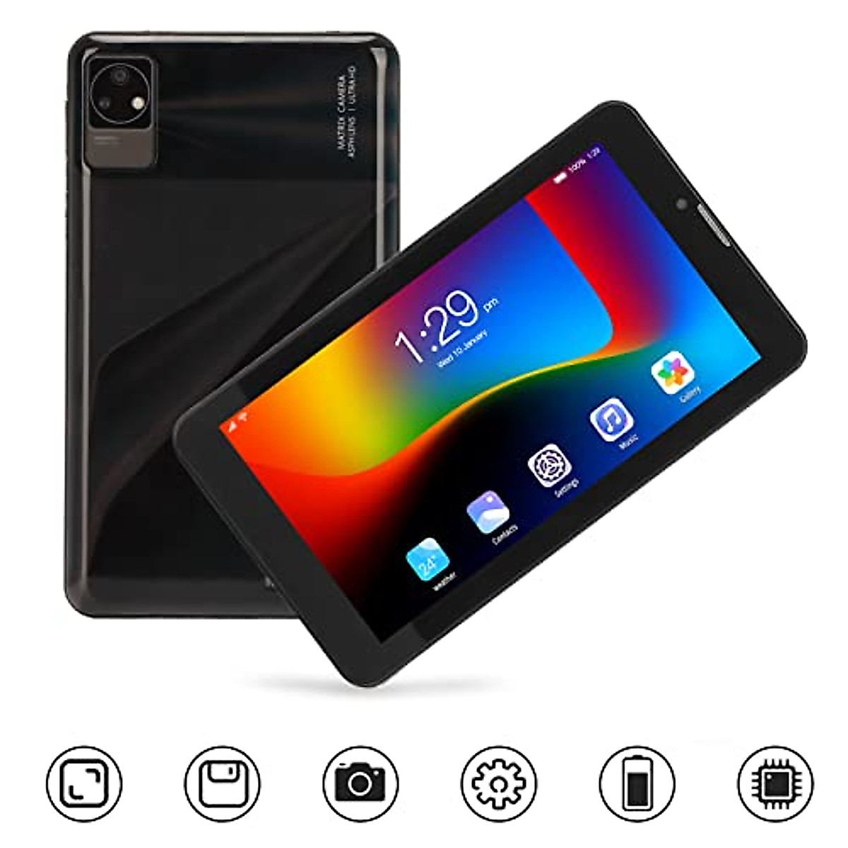 Octa Core Tablet, 7 Inch IPS 6000mAh Battery 4GB RAM 32GB ROM 32GB Tablet Octa Core 1960x1080 for Kids (US Plug)
