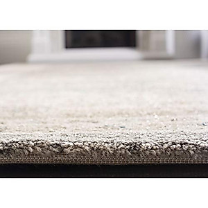 SAFAVIEH Sofia Collection 9' x 12' Light Grey/Beige SOF366B Vintage Oriental Distressed Non-Shedding Living Room Bedroom Dining Home Office Area Rug