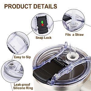 Vprontse Sister Birthday Gifts - My Sister is Awesome Tumbler with Handle - 40oz Stainless Steel Travel Mug Insulated Coffee Cup, Sisters Gifts for Women Birthday, Mothers Day, Christmas