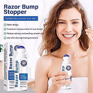 Razor Bump Treatment - Ingrown Hair Treatment for Razor Bumps, After Shave Treatment for Face, Neck, Bikini Area, Legs, With Salicylic Acid, Glycolic Acid