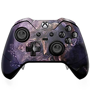Skinit Decal Gaming Skin Compatible with Xbox One Elite Controller - Officially Licensed Tate and Co. Black Rose Unicorn Design