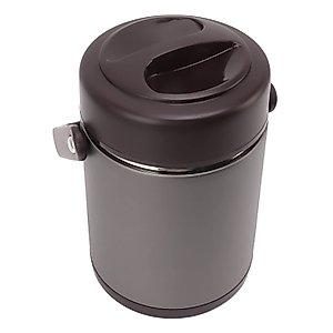 Insulation Vacuum Food Jar, 2L Multi Layer Dark Gray Large Capacity Insulated Food Container for Office