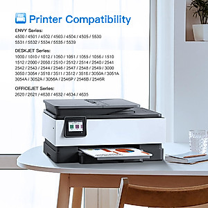 LxTek Remanufactured Ink Cartridge Replacement for HP 61XL 61 XL to Compatible with Envy 4500 5530 5535 Deskjet 2540 1010 Officejet 4632 4634, High Yield(1 Black,1 Tri-Color, 2 Pack)