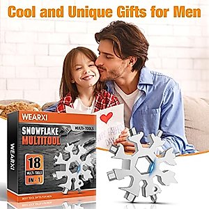 Gifts for Men, 9 in 1 Multitool Pen Set and 18 in 1 Snowflake Multitool, Gifts for Men Who Have Everything