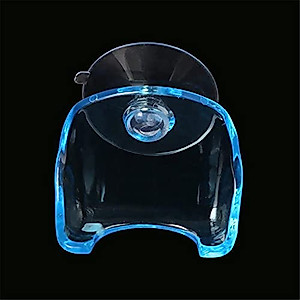 U-M pulabo Suction Cup Holder Single Rack Bathroom Shower Bath Clear Blue Reusable Plastic Beautiful