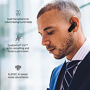 Nokia Clarity Solo Bud+ SB-501 – Dual Mic in-Ear Wireless Handsfree Bluetooth Headset - IPX4 Water Resistant Design, 6-Hour Playtime, Environmental Noise Cancellation with Clear Voice Capture