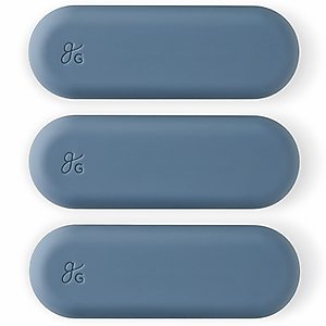 Greater Goods Sous Vide Weights with Silicone Shell and Stainless Steel Center, The Perfect Accessories for Completing a Sous Vide Set, Designed in St. Louis, Pack of 3 (Stone Blue)
