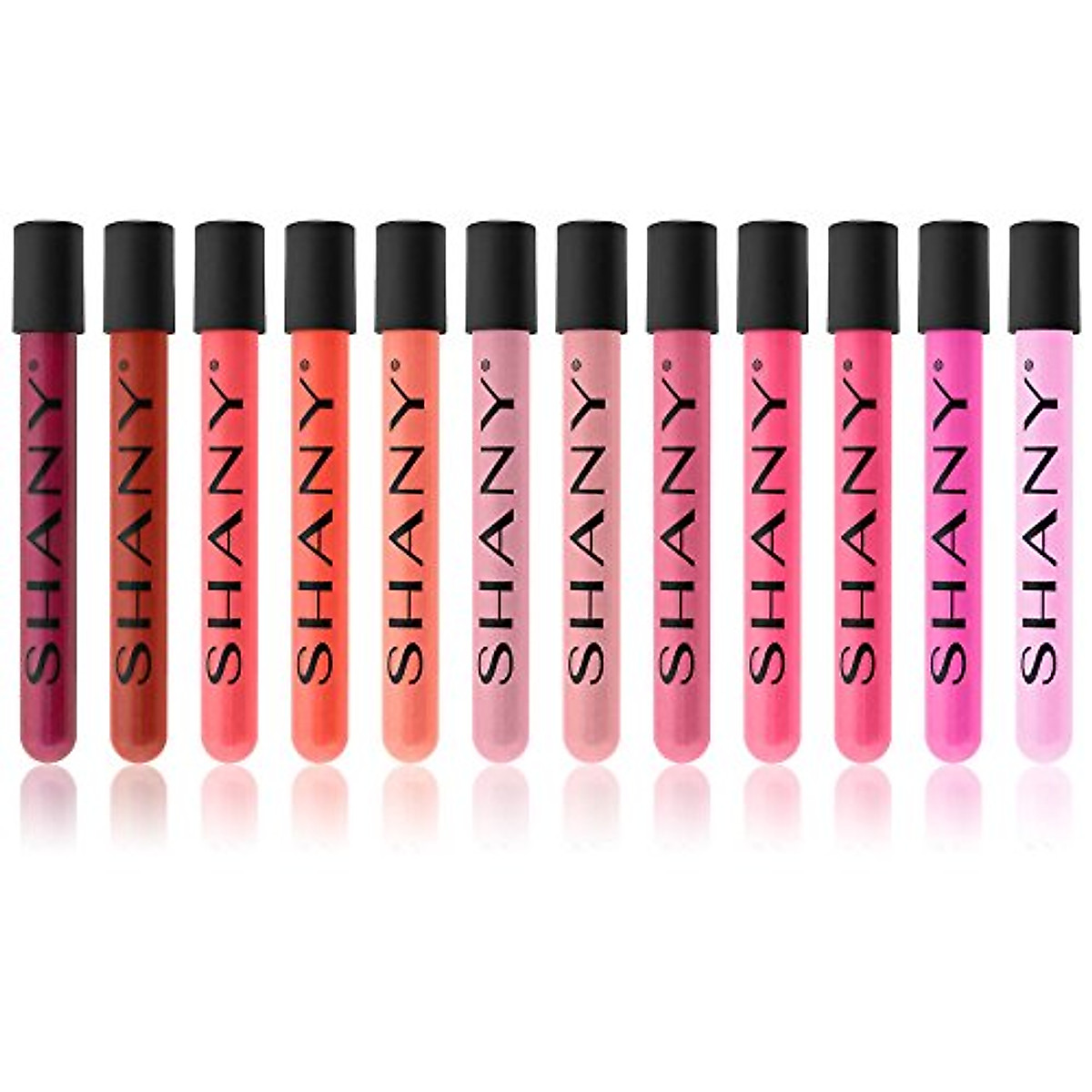 SHANY The Wanted Ones - 12 Piece Lip Gloss Set with Aloe Vera and Vitamin E