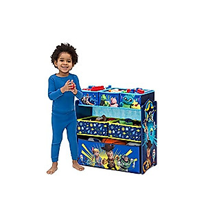 Delta Children Kids Table and Chair Set with Storage (2 Chairs Included) Plus Design and Store 6-Bin Toy Storage Organizer - Arts & Crafts, Homeschooling, Homework & More, Disney/Pixar Toy Story 4