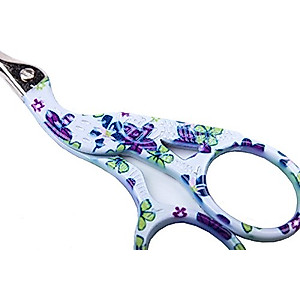 BIHRTC 3.6" Stainless Steel Sharp Tip Classic Stork Scissors Crane Design Sewing Scissors DIY Tools Dressmaker Shears Scissors for Embroidery, Craft, Needle Work, Art Work & Everyday Use