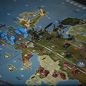 Avalon Hill Axis & Allies Europe 1940 Second Edition WWII Strategy Board Game, with Extra Large Gameboard, Ages 12 and Up, 2-6 Players
