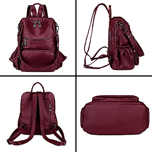 Uromee Travel Backpack Purse for Women Vegan Leather Ladies Fashion Tassel Shoulder Bag Convertible