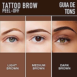Maybelline New York Brow Tattoo Longlasting Tint Medium Brown 4.9ml,0.16 Fl Oz (Pack of 1),YDK03043