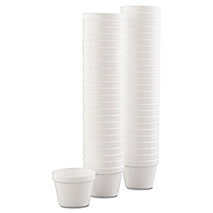DART 4J6 Bowl Containers Foam 4oz White 1000/Carton