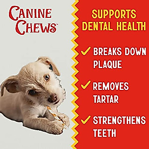 Canine Chews Chicken-Wrapped Rawhide Twists for Dogs - Pack of 100 U.S.A. Sourced Chicken Wrapped Rawhide Dog Treats, Sticks for Dogs - Premium & Natural Beefhide Chews