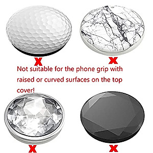 Swappable Covers for Collapsible Phone Grip & Stand Replacement Top Covers for Get a Different Design On Your Expanding Phone Grip Removable(6pack)