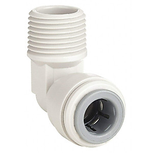 John Guest (PI481223S) Fixed Elbow 3/8" Tube X 3/8" NPT Gray