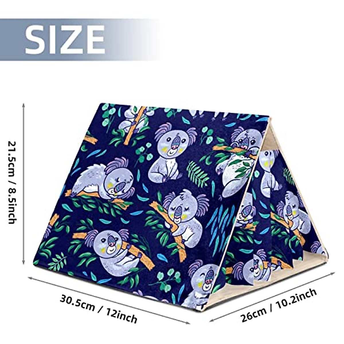 Y-DSIWX Guinea Pig House Bed, Rabbit Large Hideout, Small Animals Nest Hamster Cage Habitats Cute Cartoon Koala