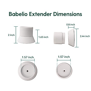 Babelio Baby Gate Extender Wall Protector, Extends 1-3.3 inches Pet & Dog Safety Gates, 4 Pack Pressure Mounted Gates Extension Kit, Work on Doorways, Stairs and Hallways (White)