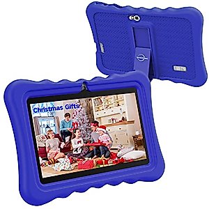 Kids Tablet 7 Inch with Case Included, Tablet for Kids 2-5, 32 GB Storage, Pre-Installed Learning Apps, Parent Control, Blue