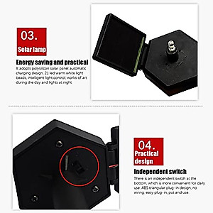 Valentine's Day Decors Outdoor Solar Garden Lights Stakes Heart Shape Lights for Patio Lawn Pathway Backyard, 1 PCS