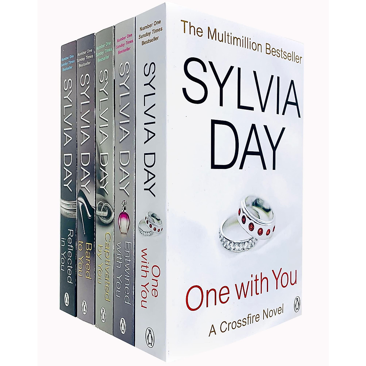 A Crossfire Novel 5 Books Collection Set By Sylvia Day (One With You, Captivated By You, Entwined With You, Reflected In You, Bared To You)