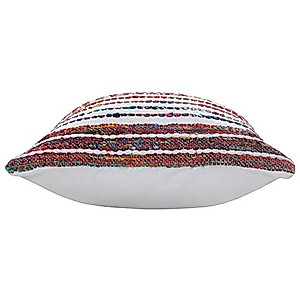 LR Home Callie Pillow, 20" x 20", Multi/White
