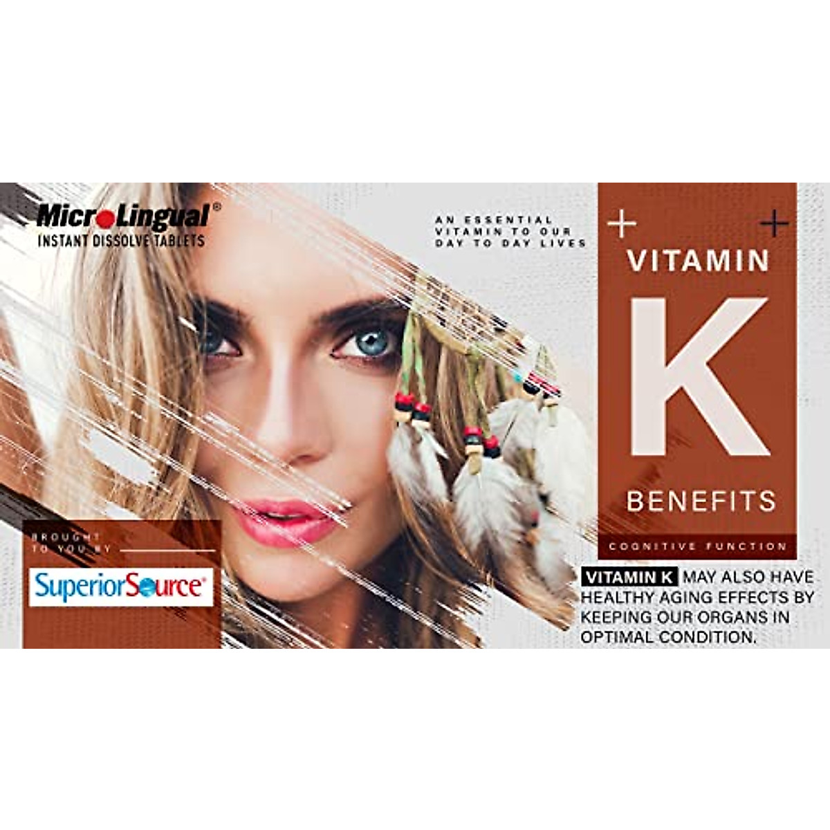 Superior Source Vitamin K2 MK-7 (Menaquinone-7), 100 mcg, Quick Dissolve Sublingual Tablets, 60 Count, Healthy Bones and Arteries, Immune & Cardiovascular Support, Assists Protein Synthesis, Non-GMO