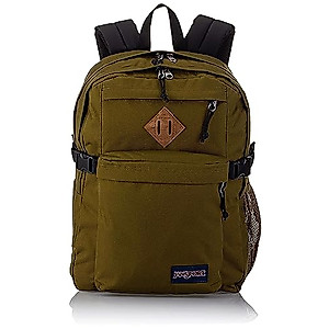 JanSport Main Campus Backpack - Travel, or Work Bookbag w 15-Inch Laptop Sleeve and Dual Water Bottle Pockets, Army Green