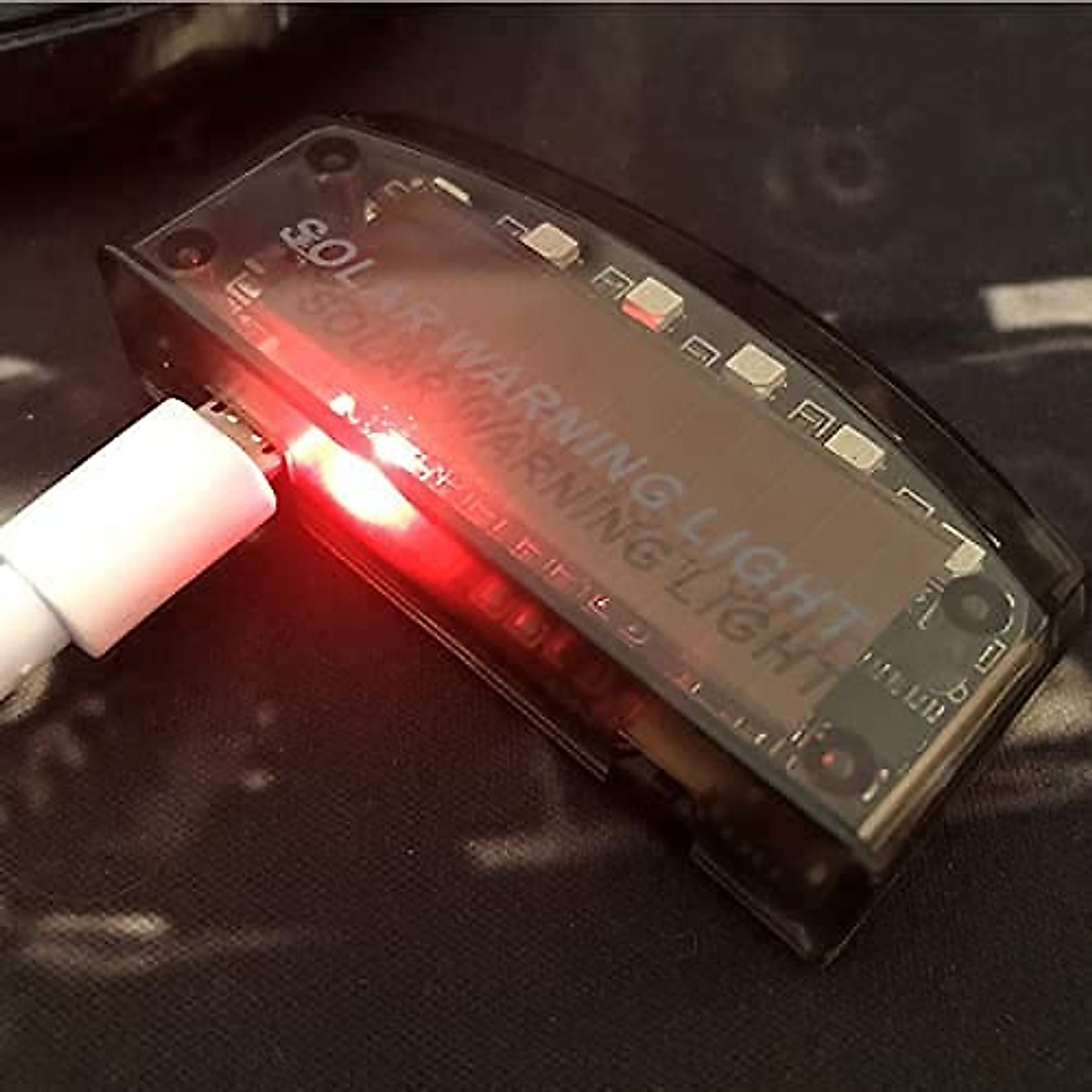 Sunnytech® 1pc Solar Car Burglar Alarm 6LED Flashing Anti-Theft Warning Light GSPX D141 (Blue)