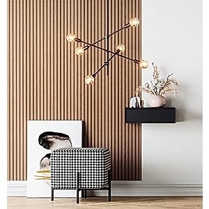 NEWROOM Wallpaper Non Woven - Paste The Wall Product - Easy to Remove - Brown Wood Panels - 21" x 32.97 ft (57.5 sq. ft) - Made in Germany